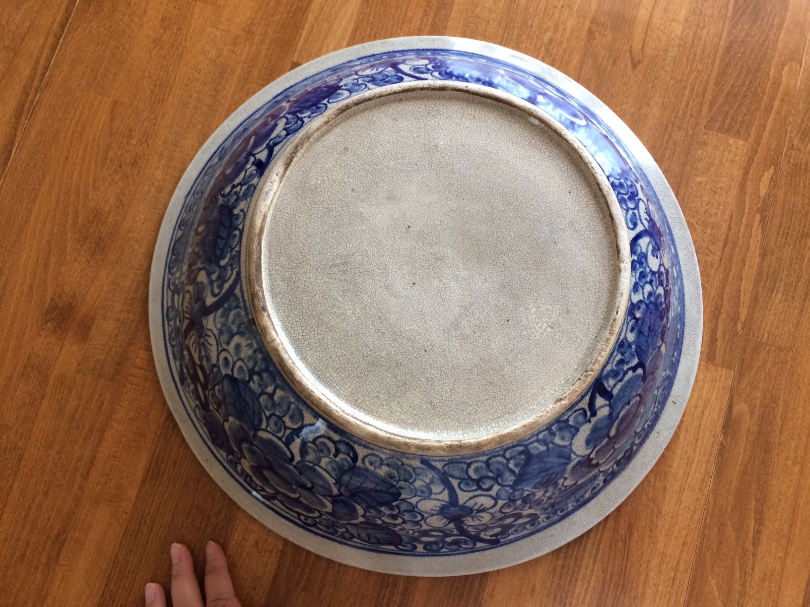 Large Chinese Blue and White Bowl/Plate – Maria Bristoll